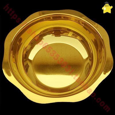 极速金盆洗手的盆金色不锈钢盆色聚宝盆J结婚金色盆子仿金盆风水