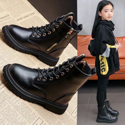极速s Ankle oots Winter 2022 ew orean Leather idsT oots for