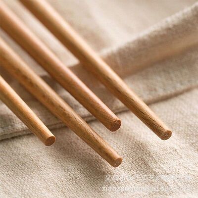 极速1Pair 4f2cm Super Long Chopsticks Wooden Frying Chopstic