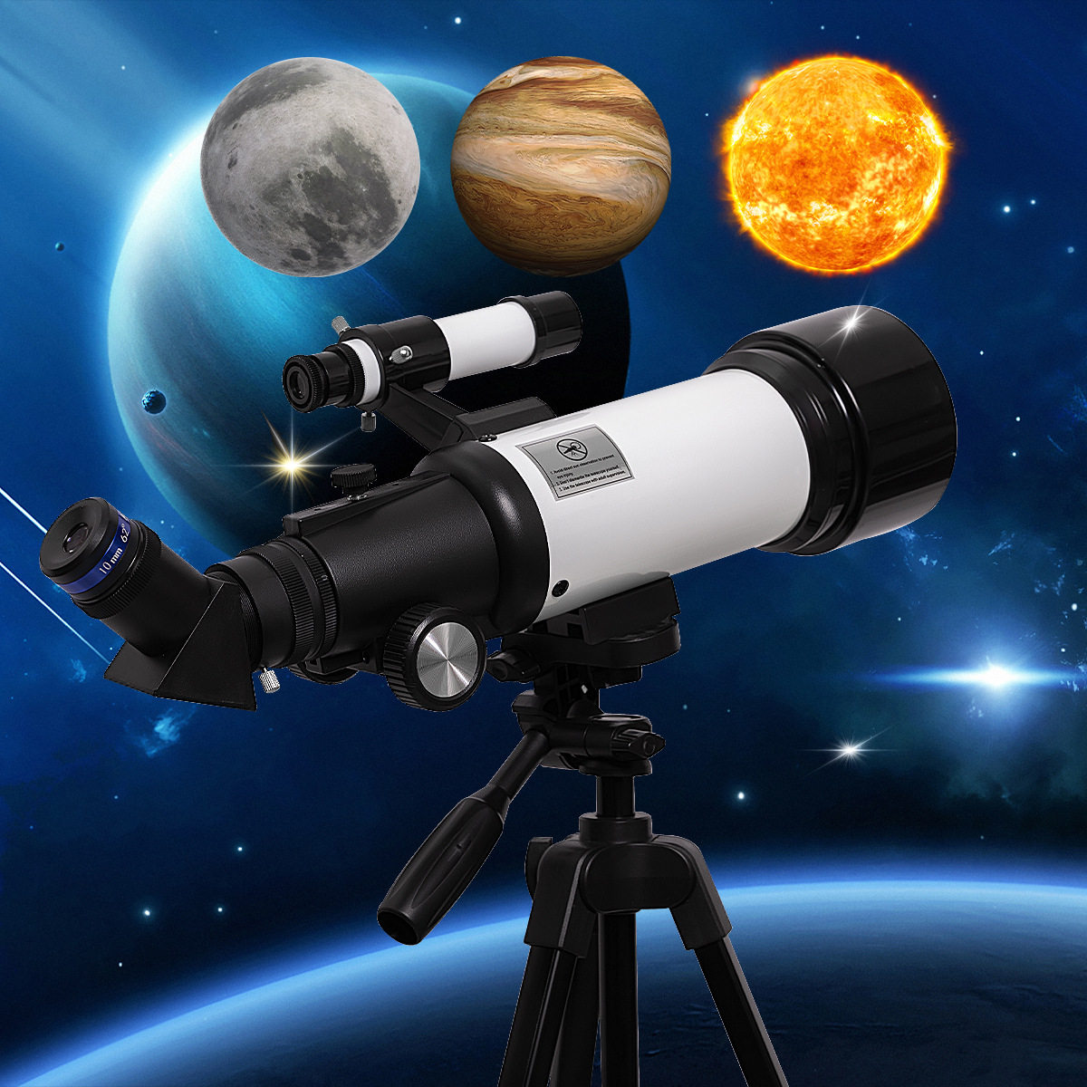 天文望远镜70400天地两用观星空观月球高清倍儿童礼物望远镜跨境