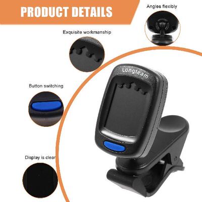 极速1Pc Professional Ukulele Ukulele PiJpa Tuner Erhu Practi