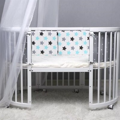 130*30cm Baby Bed Bumper Double-Cfaced Newborn Crib Around P