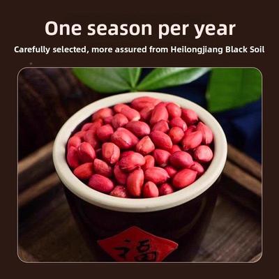 有才生500g邹*袋黑龙江四红花生仁5鲜无花壳红QXL皮新品