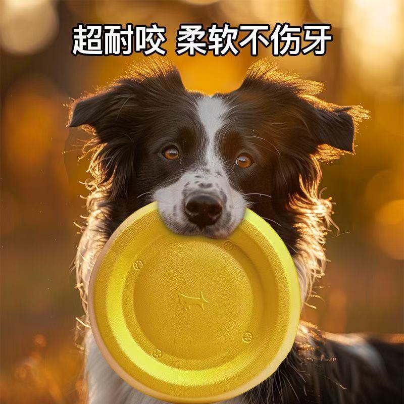 宠物狗狗快乐互动玩具大型犬宠物球飞盘拉力环磨牙耐咬解闷神器