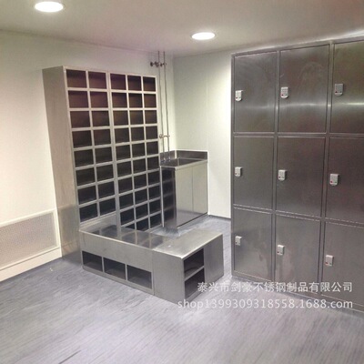 不锈钢更衣柜 储物柜 SUS304 带锁 磁吸 洁净室 无尘 GMP