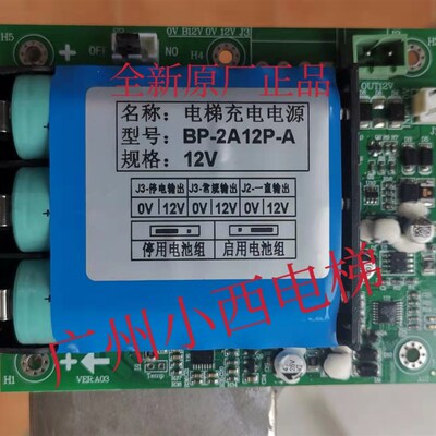 全新广州永日电梯应急电源板BP-2A12P-A/B应急板BP-CPJ-18650-C