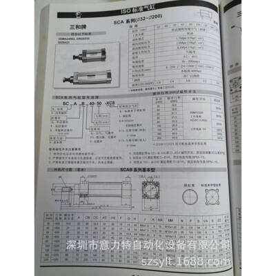 华南区总三和SANWO气动全系列元件SCAB系列活塞不旋转活塞微