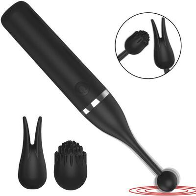 Female Clitoris 3 Caps Replaceable Vibrator G Spot Masturbat