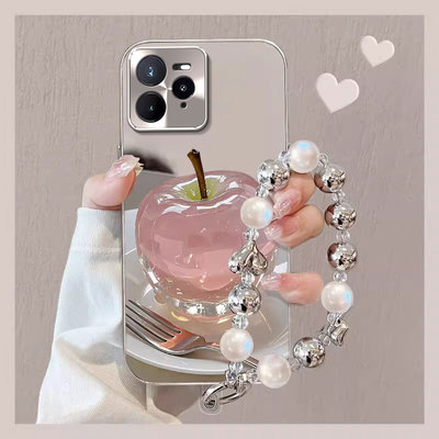 适用真我GT系列水晶苹果手机壳