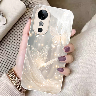 适用vivos19手机壳s20新款s18pro玻璃s17e防摔vivi可爱少女s16网红s15梦幻s10蝴蝶s7t高级感s12创意镜头全包