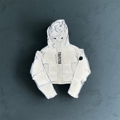 反光短外套Trapstar羽绒棉服