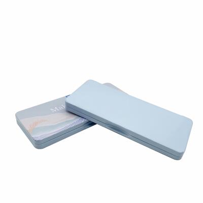 制马口眼铁影盒 翻盖眼影盘空盒长定方形铁盒 RG007新彩妆金属收