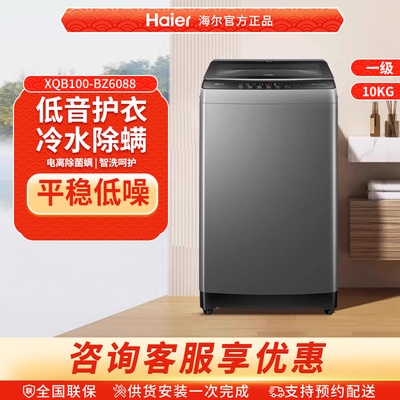 Haier/海尔10kg波轮洗衣机直驱变频除菌一级能效XQB100-BZ6088