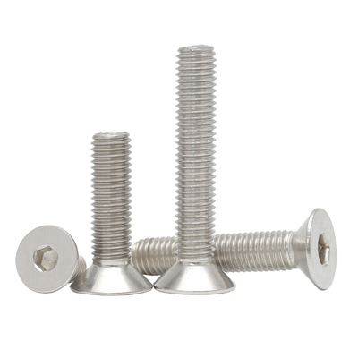 。304不锈钢平头内六角螺丝沉头螺钉螺栓平杯M2M3M4M5M6M8M10M12M