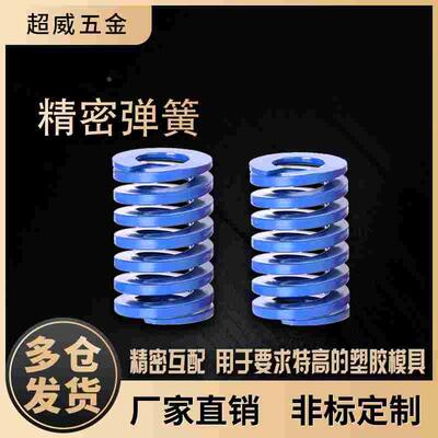 G10模具具弹簧65mn锰钢矩形扁线TL蓝色日标压缩弹簧压力弹簧弹弓