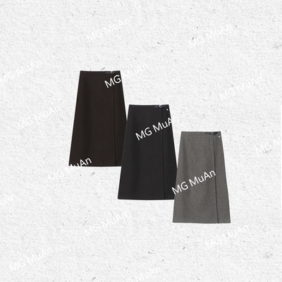 贵族呢料裙新款定制英伦系列高级呢料半身裙长裙女DS-8851