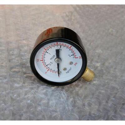 双刻度显示压力表 2kg/cm2 压力表直径40mm 压力0～30psi pt1/8