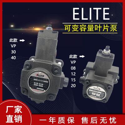 液压油泵VP-30-FA3台湾ELITE艾利特叶片泵VP-20 VP-40 15 12 FA3