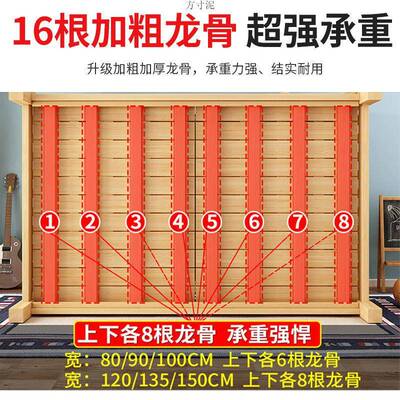 实木FNL上下床双床两层子母床家层低用母子床铺床成年大人高木床