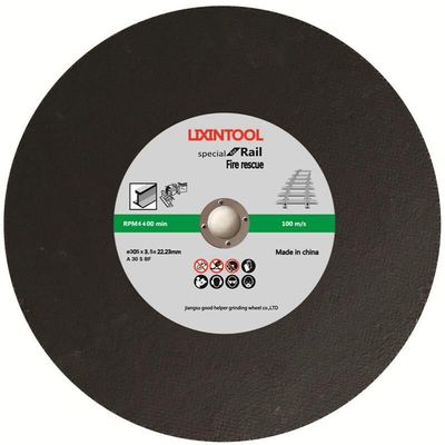 钢轨切割a片铁路道轨片消防抢险高速砂轮片305/355/400mm无齿锯片