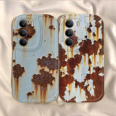 适用realme真我V70手机壳V70s保护套RMX3946新款3948外壳realmeV7O液态硅胶OPPO全包5G防摔OPPOV男女锈迹斑斑