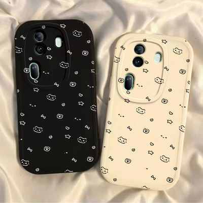 适用OPPOReno11手机壳OPPO新款Reno11Pro5G套OPPORone115G软硅胶Reon系列全包防摔星星猫咪OPP0PP0PPOR曲面屏