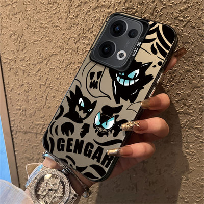 适用OPPOReno13手机壳Reno13Pro新款OPPO保护套0PP0Ren013Pr0外壳镜头全包防摔OPOPReno男钢化膜元气壳黑耿鬼