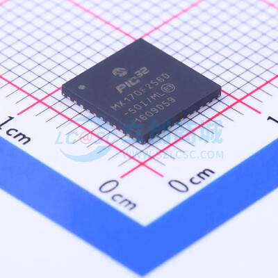 单片机(MCU/MPU/SOC) PIC32MX170F256D-50I/ML QFN-44-EP(8x8) 原