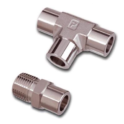 Parker Weld-lok®焊接接头-承插焊式外螺纹直通三通 10 RW-SS