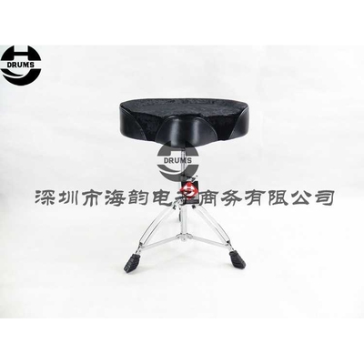 海韵打击乐HY DRUMS架子鼓25mm螺旋升降丝杆15寸绒面马鞍鼓凳鼓椅