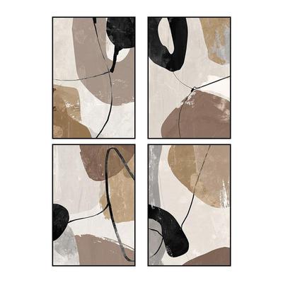 现代极卧简抽头象艺术挂画酒店公寓室床客装饰画厅TAX玄关背景墙