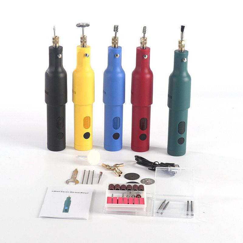 迷你微型小电钻电磨机小型手持抛光玉石雕刻工具家用多功能打磨机