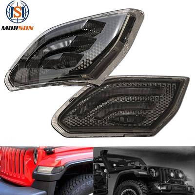适用牧马人轮眉灯侧边信号灯ForJeepWranglerJL20182019