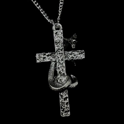 Vintage古着 Snake Cross项链