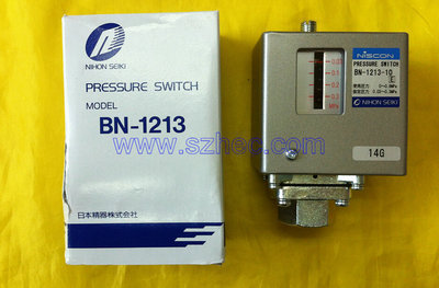 现货 日本精器NISCON 压力开关 BN-1213-10