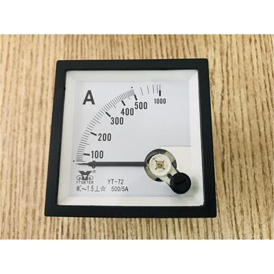 宇泰电流表电压表YT-72 AC500/5A2