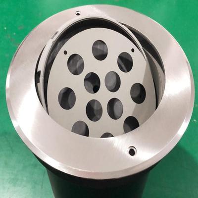 高端6W9W12W24W36W铝压铸偏光透光LED圆形可调地埋灯外壳套件