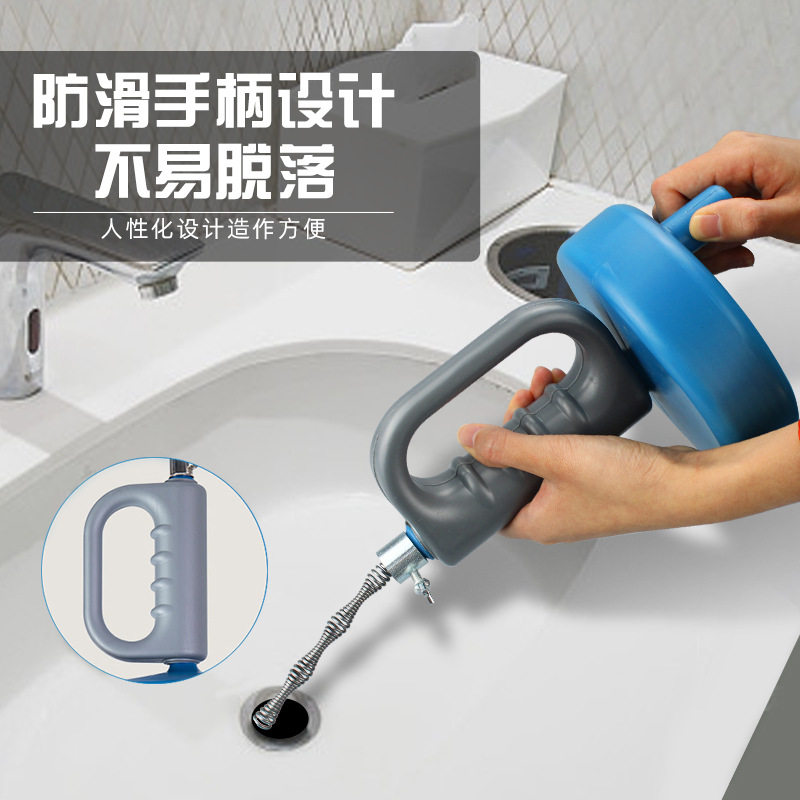 厂家马桶疏通手摇管道疏通器通下水道厕所地漏下水道疏通神器