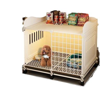 家用迪比一体防室内越狱小型熊小狗泰犬封闭专用透气笼子厕所狗窝