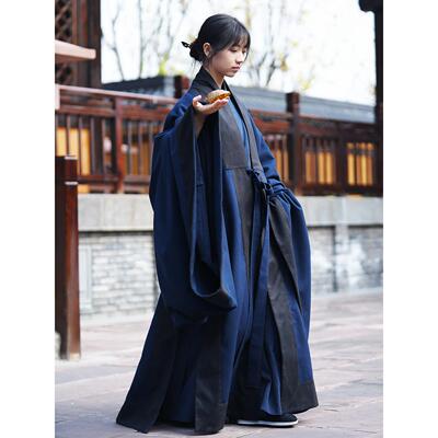 清河府秋冬羊毛和地明汉传统男女道袍素厚披风