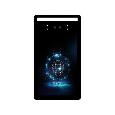 8寸双目人脸别一体触摸屏考勤门机FY-SJP08禁部识别面机支持二次