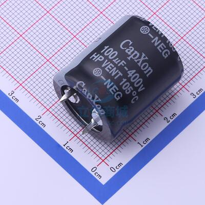 牛角型电解电容 HP101M400M260A00A 嵌入,22x26mm CapXon(丰宾)