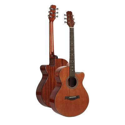 亮光面单吉他40寸云杉单板成人民谣吉他guitar木吉他乐器工厂直销