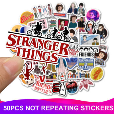 极速50pcs/Pack Stranger Things ers Waterproof Skateboard Sui