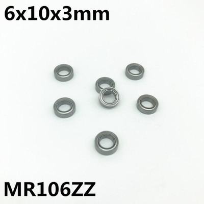 极速50Pcs MR106ZZ L-1060ZZ 6x10x3 mm Deep Groove Ball Bearin