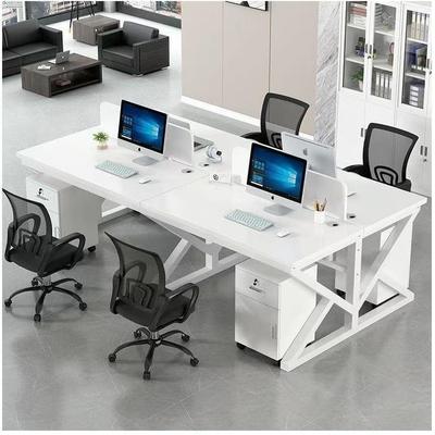 屏风工12400断作位职员公桌电脑桌现代简约办隔工作位/4/6/人2位