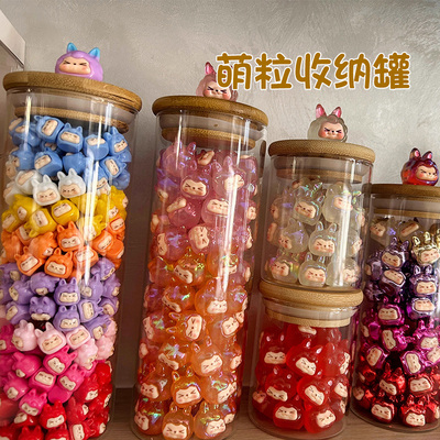 速发玛粒收展罐泡泡萌特纳示盒松松大容量叠叠乐蛋仔密封罐