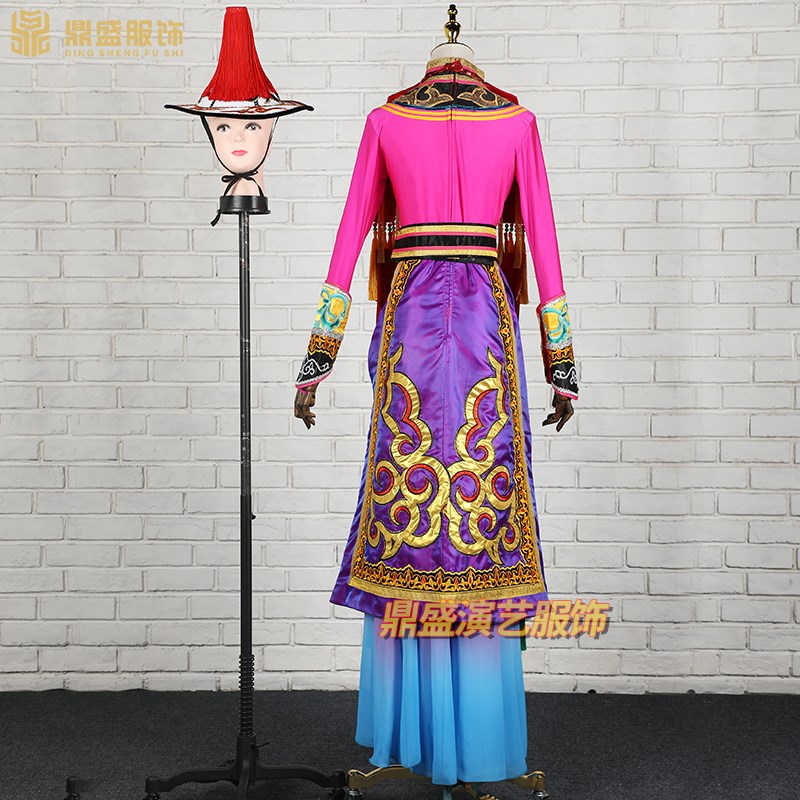 好货裕固族舞蹈服演出服装少数民族歌舞演唱舞台表演服舞蹈团影视