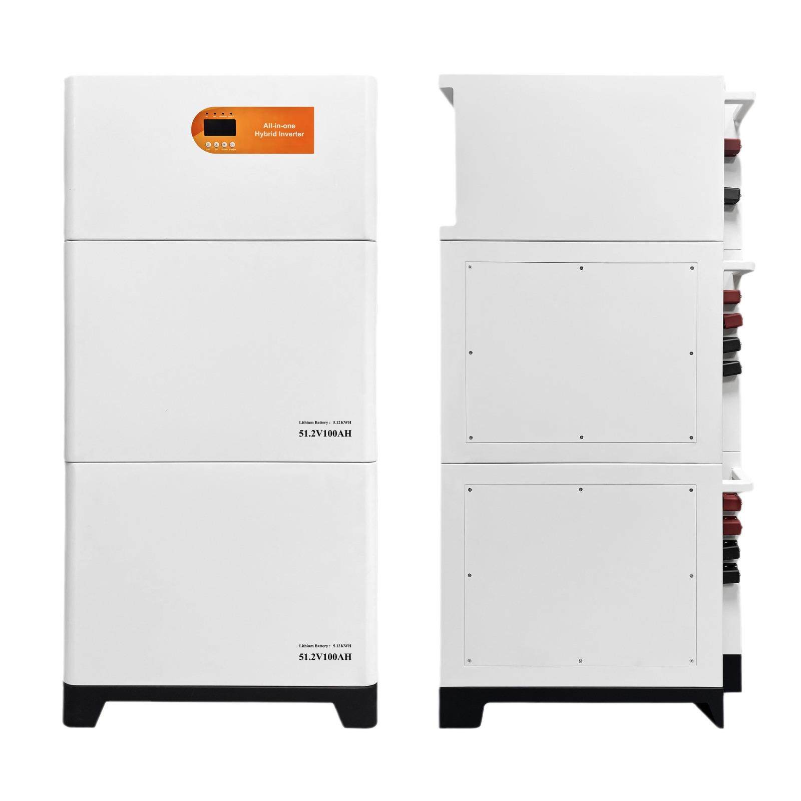 10kw家用电源太阳能发电光伏储能系统立式家庭堆叠储能逆变一体机