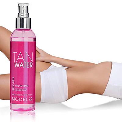 极速ModelCo Tanning Water - Self-Tan Body Spray - Turns Skin